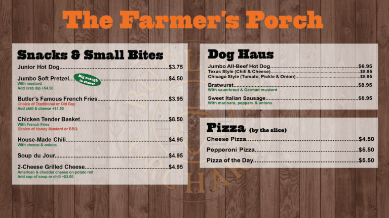 The Farmer's Porch Kitchen - Butler's Orchard