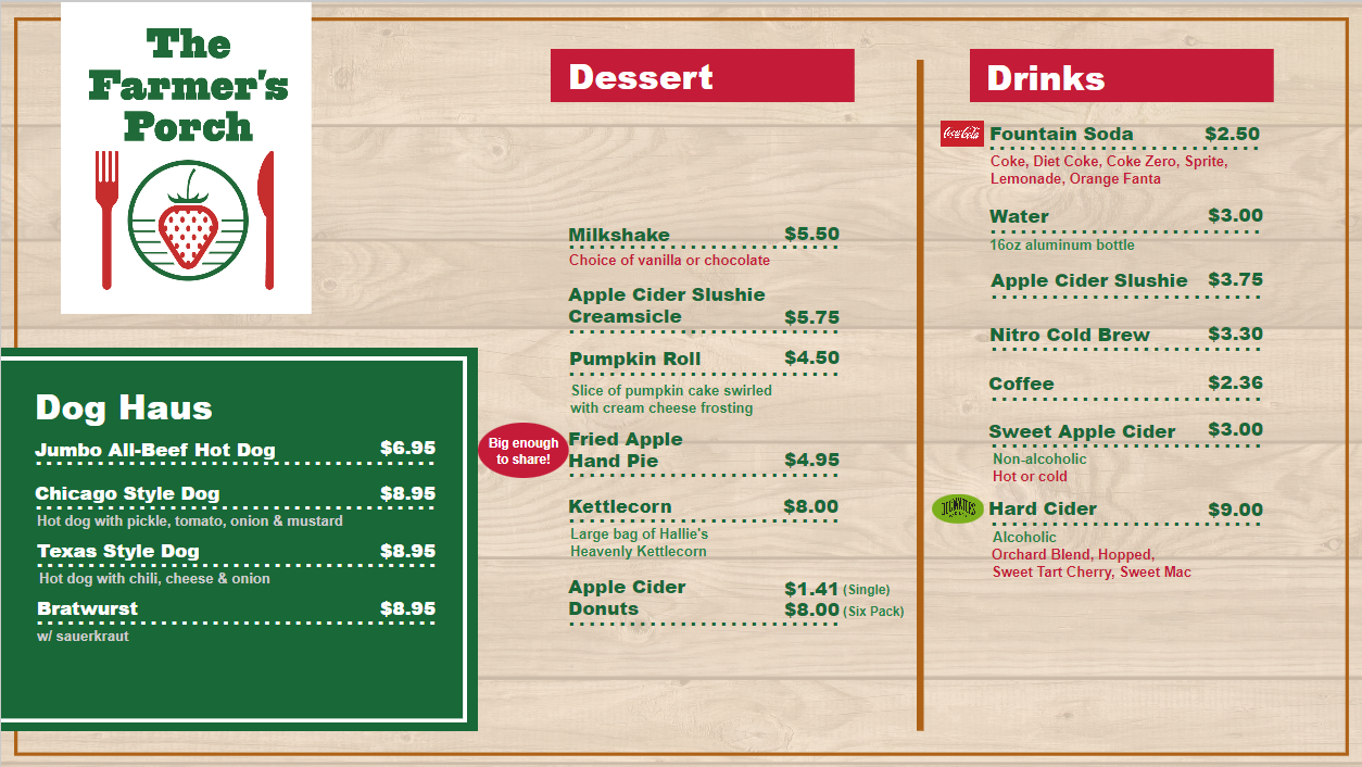 The Farmer's Porch Kitchen - Butler's Orchard