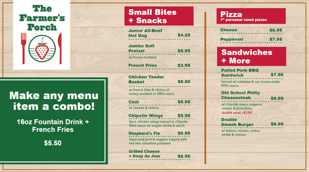 The Farmer's Porch Kitchen - Butler's Orchard