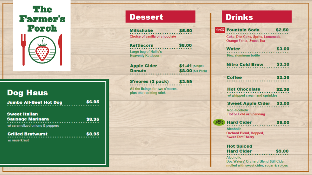 The Farmer's Porch Kitchen - Butler's Orchard