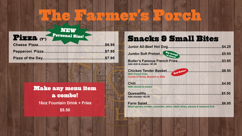 The Farmer's Porch Kitchen - Butler's Orchard